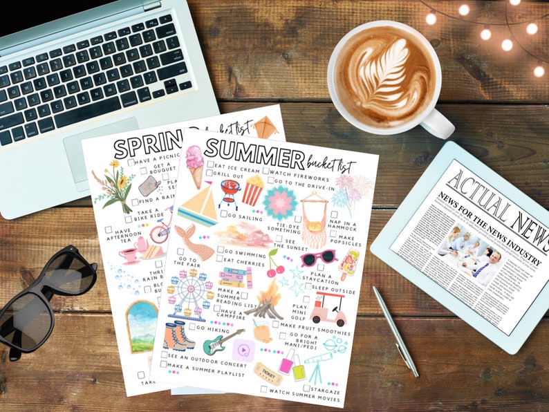 Printable Seasonal Bucket List Value Pack of 4 Seasonal - Etsy