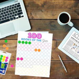 100 Book Tracker Printable Pages | Seasonal - Etsy