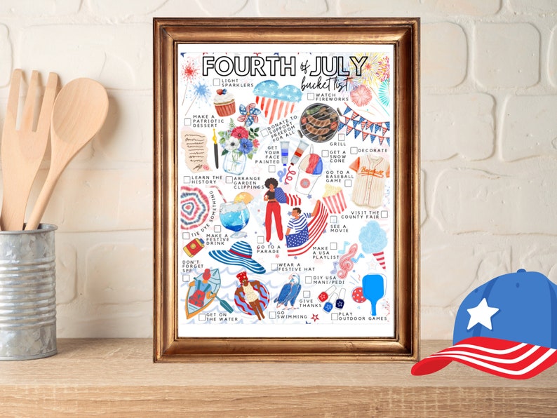 Fourth of July Bucket List: 20+ Festive Activities (PDF Download) - Etsy