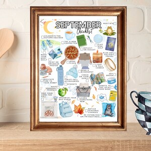 Printable September Checklist | September Bucket List - Etsy