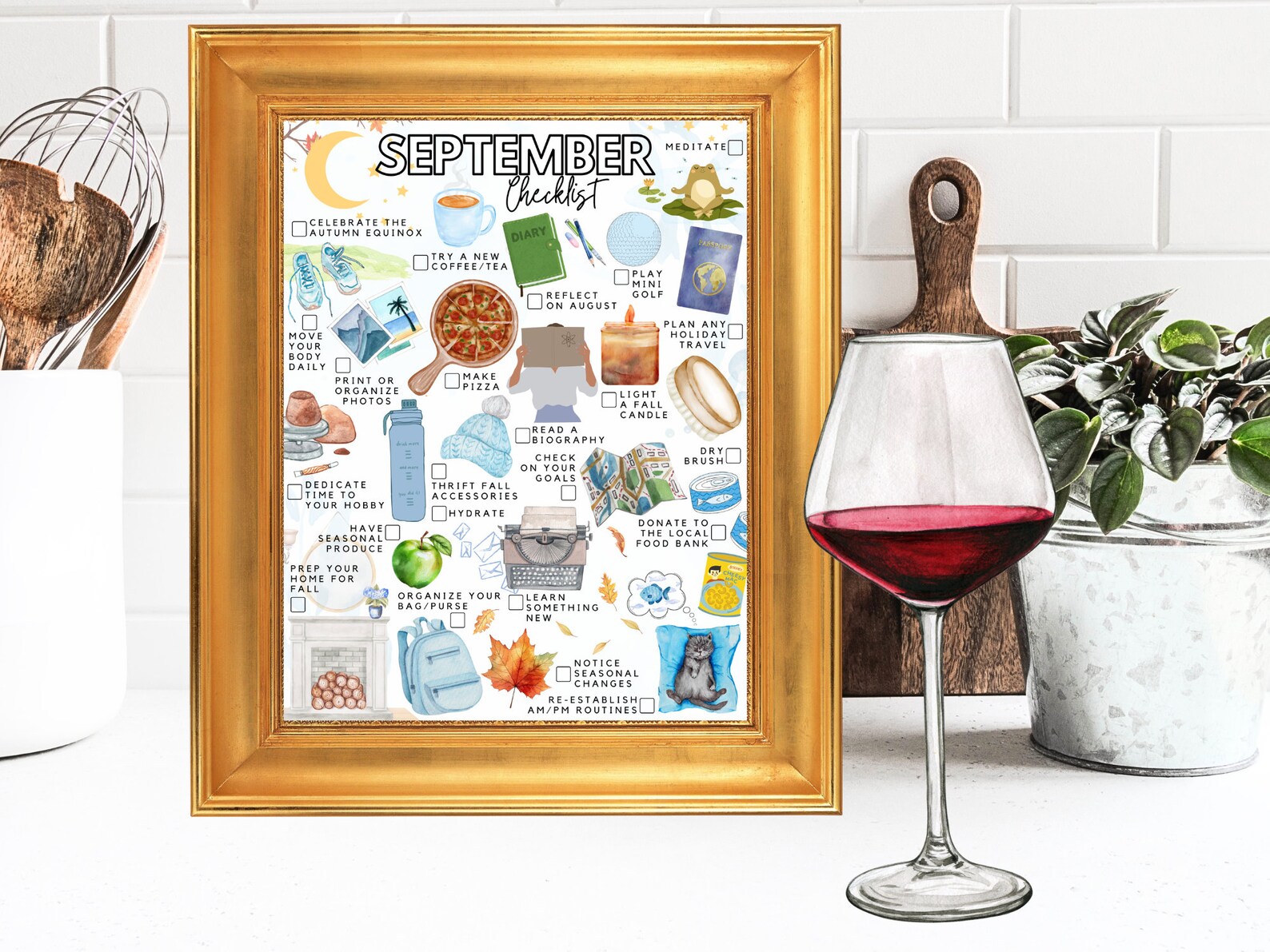 Printable September Checklist | September Bucket List - Etsy