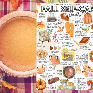 Printable Fall Self-care Bucket List | Autumn Self-love To-do List - Etsy