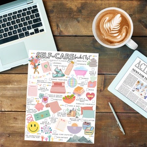 Printable Self-care Bucket List | Self-love To-do List - Etsy