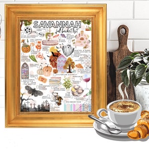 Printable Savannah Georgia Fall Bucket List | Southern Seasonal Fall To ...