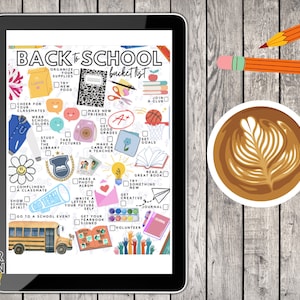 Printable Back-to-school Bucket List | New School Year Activities List ...