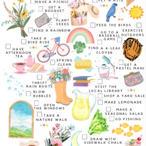 Printable Seasonal Bucket List Value Pack of 4 Seasonal To-do Lists - Etsy