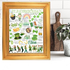 Printable St. Patrick's Day Bucket List | St. Patrick's Day To-do List ...