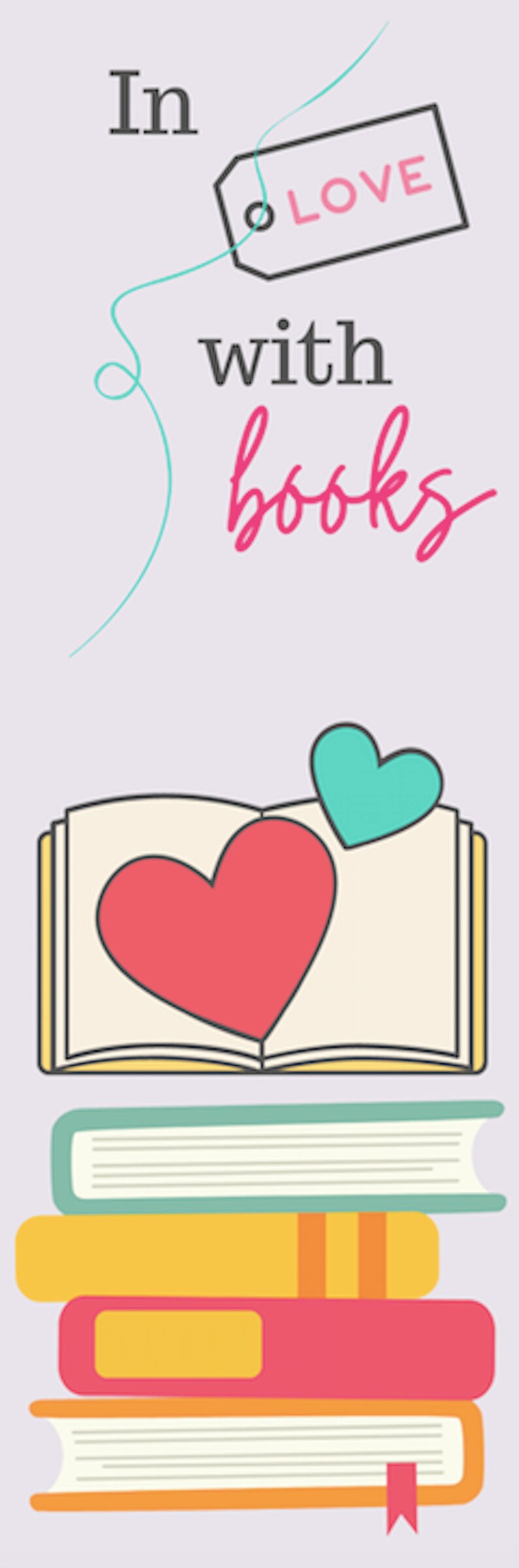 Printable Bookmark Set of 6 Valentine's Day - Etsy