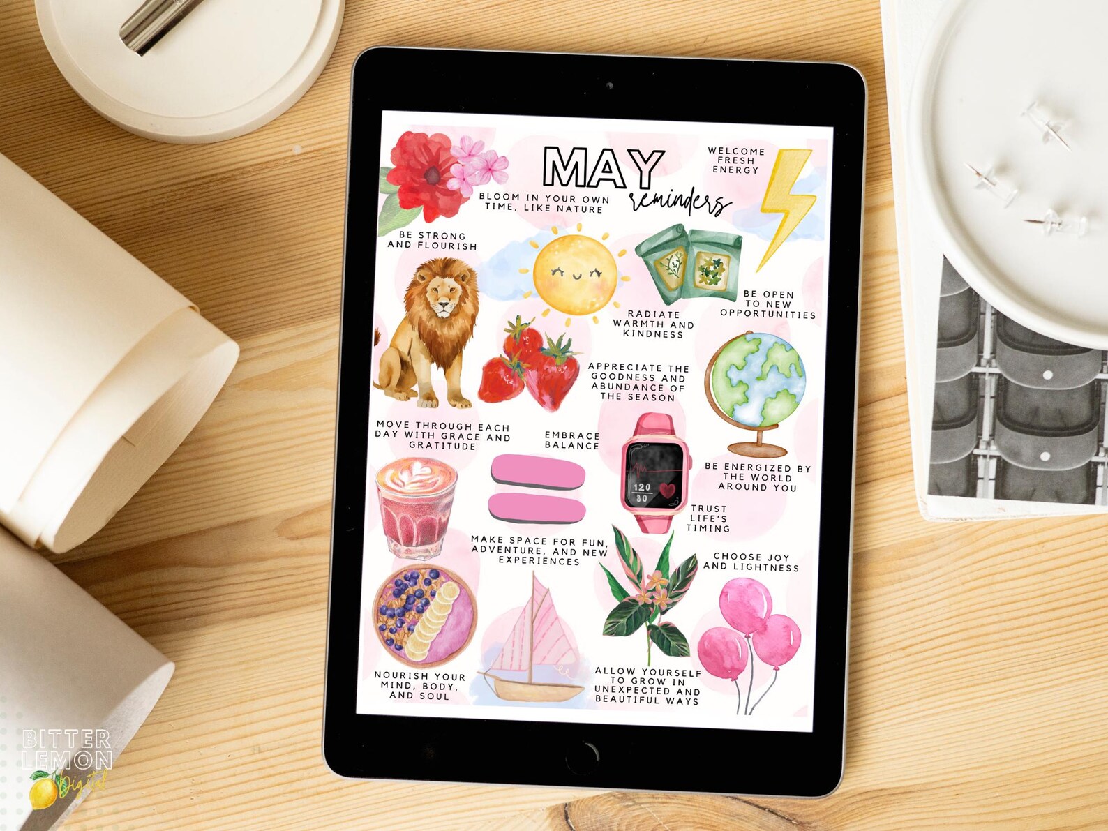 Printable May Reminders List | May Affirmations - Etsy