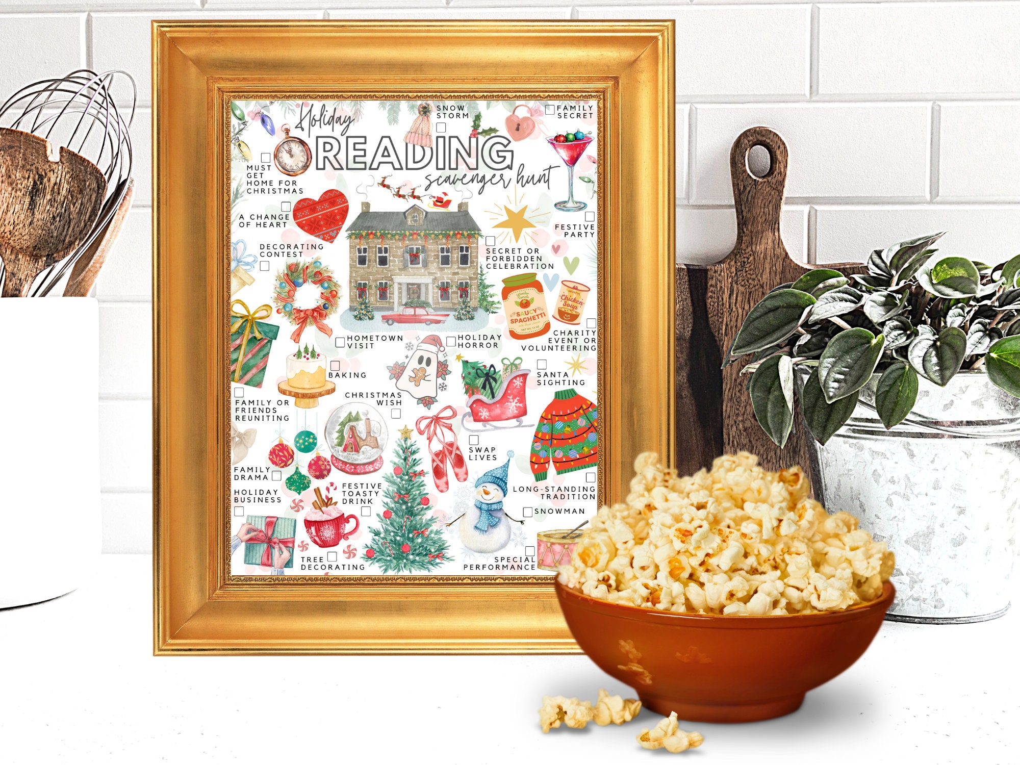 Printable Holiday Reading Scavenger Hunt Christmas Reading - Etsy