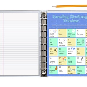 Printable Reading Challenge Tracker | 25 Books - Etsy