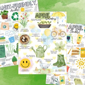 Printable April Checklist Value Pack: Reminders & Bucket List (PDF) - Etsy