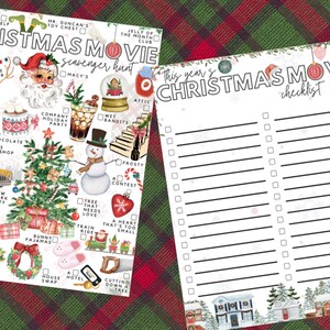 Christmas Movie Scavenger Hunt & Checklist (printable PDF) - Etsy