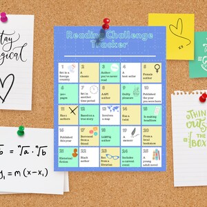 Printable Reading Challenge Tracker | 25 Books - Etsy