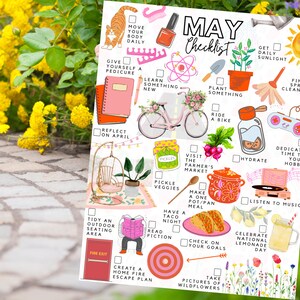 Printable May Checklist | May Bucket List - Etsy