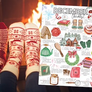 Printable December Checklist | December Bucket List - Etsy