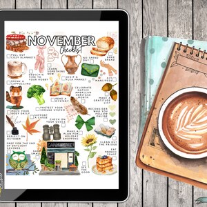Printable Monthly Fall Checklist Value Pack | October November December ...