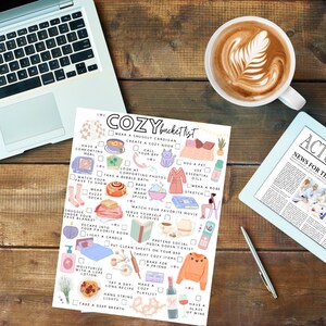 Printable Cozy Bucket List | Self-care To-do List - Etsy