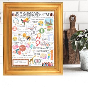 Printable Reading Bucket List: Book Challenge (PDF Download) - Etsy