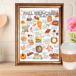 Printable Fall Self-care Bucket List | Autumn Self-love To-do List - Etsy