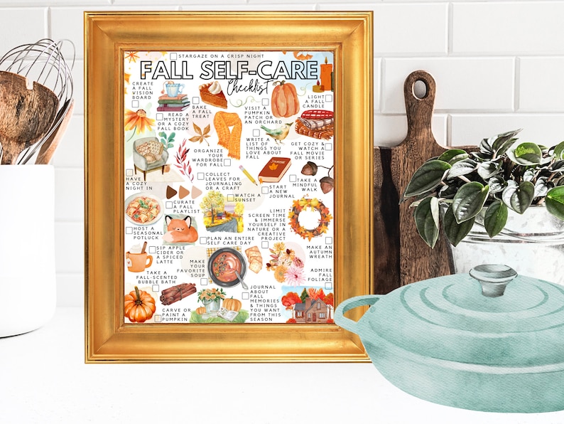 Printable Fall Self-care Bucket List | Autumn Self-love To-do List - Etsy