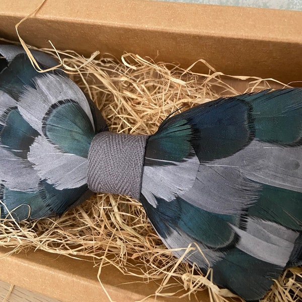 Feather Bow Ties - Etsy