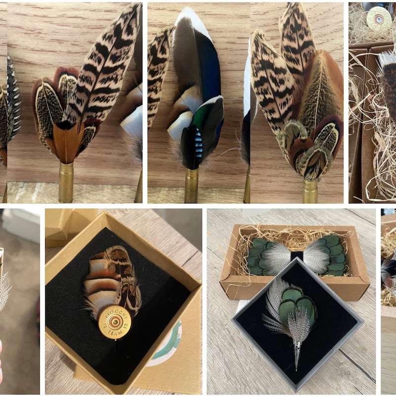 Feather Lapel Pin - Etsy