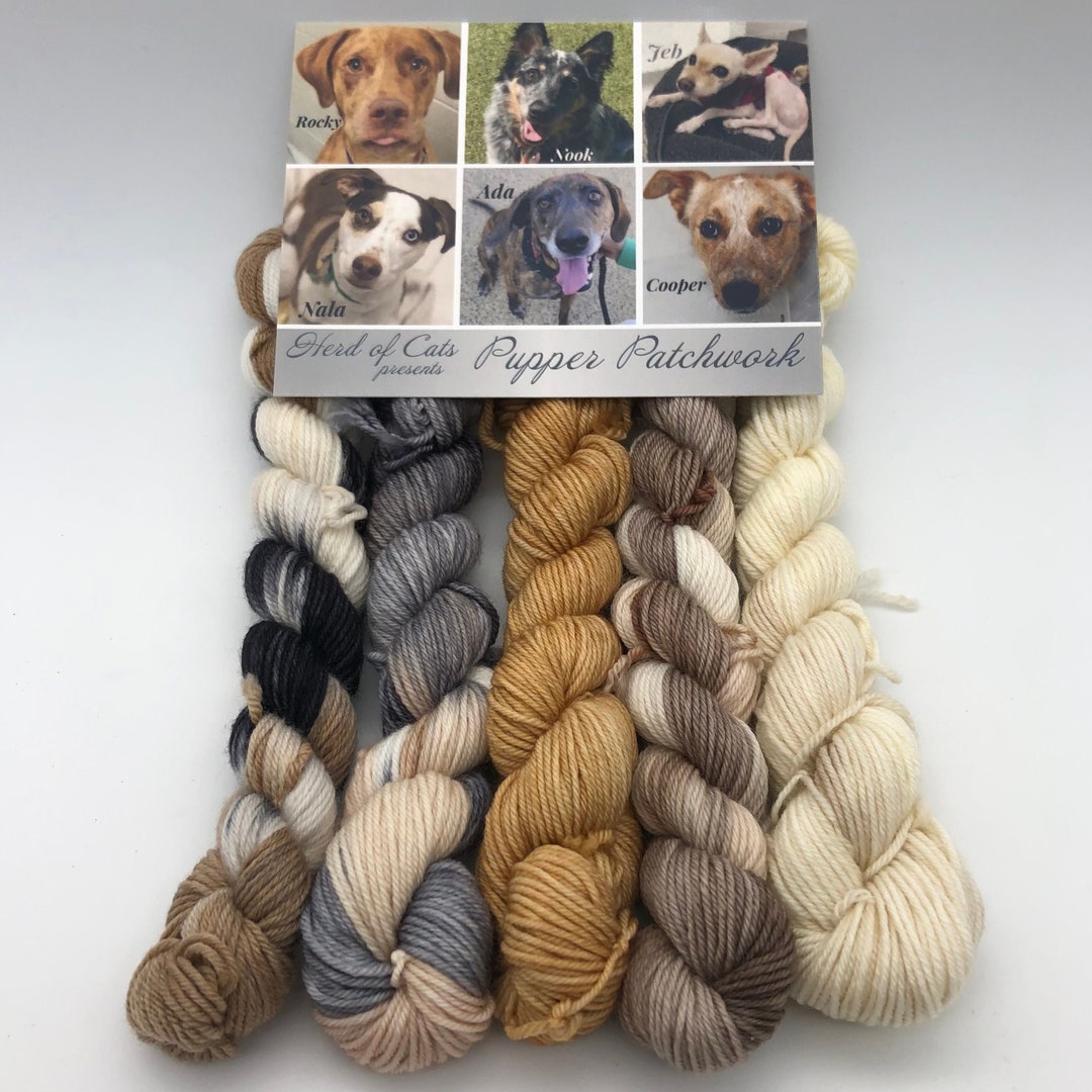 Dog Color Inspiration, Minis, Fingering, 85/15 Superwash, Merino Nylon ...
