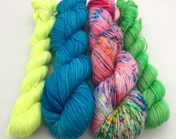 Mini Shawl Combo, 85/15 Superwash Merino Nylon Blend, Fingering Weight ...