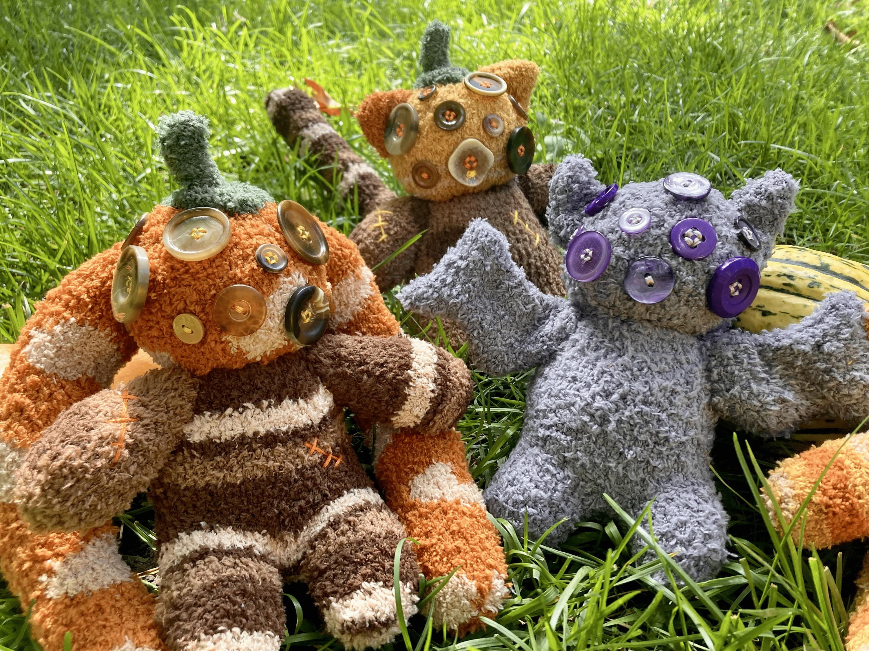 Button Eyes - Soft Plushie Creatures W/ Button Eyes - Etsy