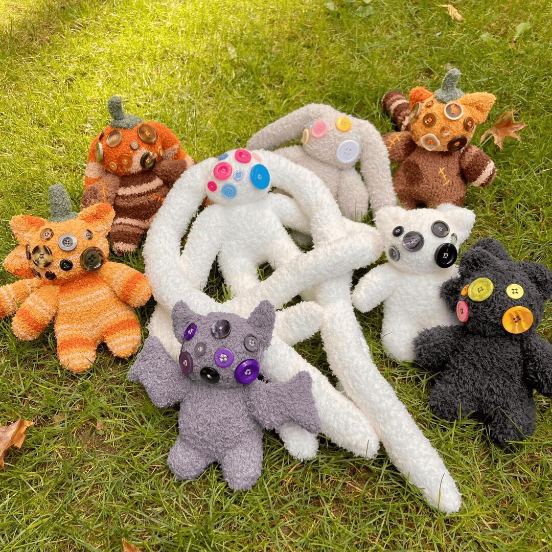 Button Eyes - Soft Plushie Creatures W/ Button Eyes - Etsy