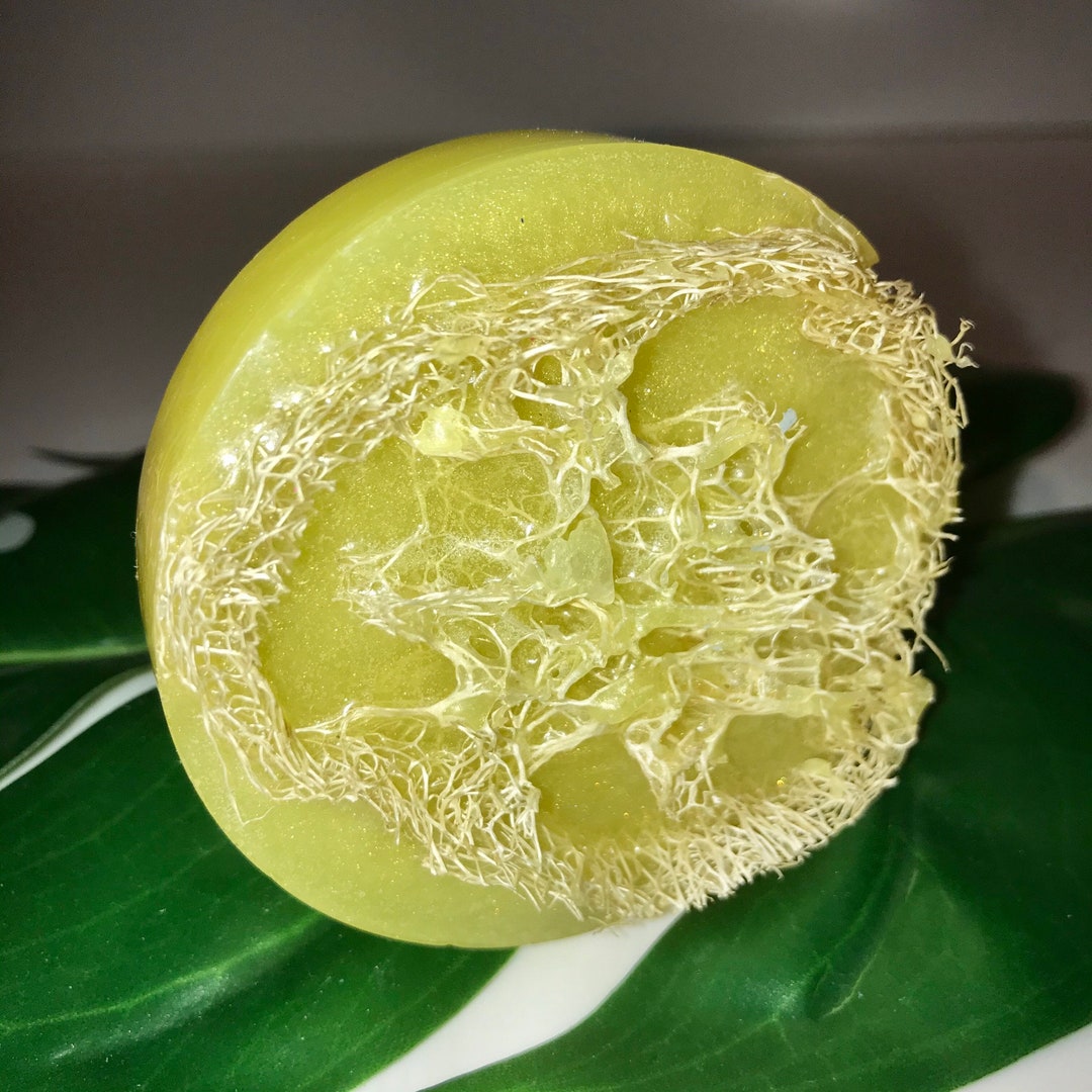 Fresh & Clean Loofah Soap | Sparkly Yellow Loofah Soap | Scrubby Soap ...