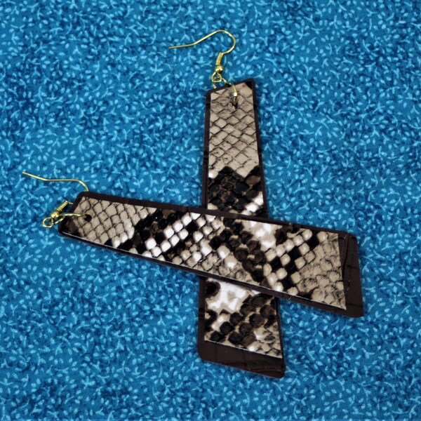 Snakeskin Earrings - Etsy