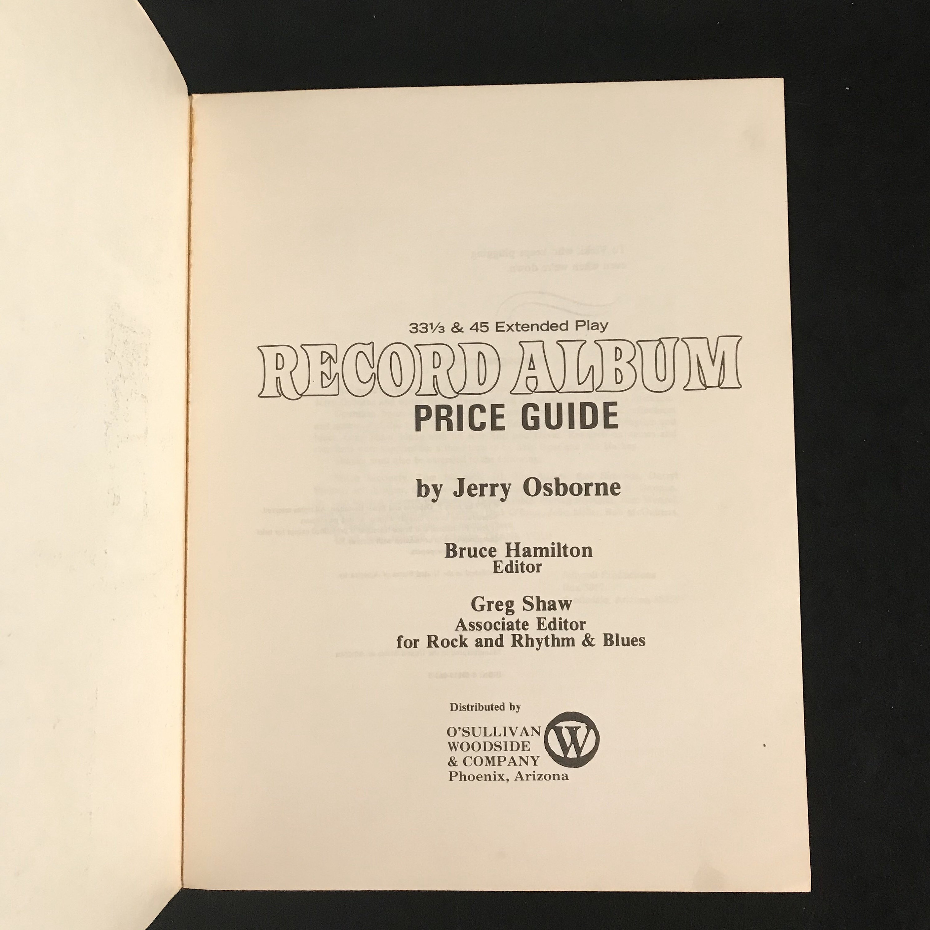 33 1/3 & 45 Extended Play Record Album Price Guide by Jerry Osborne ...