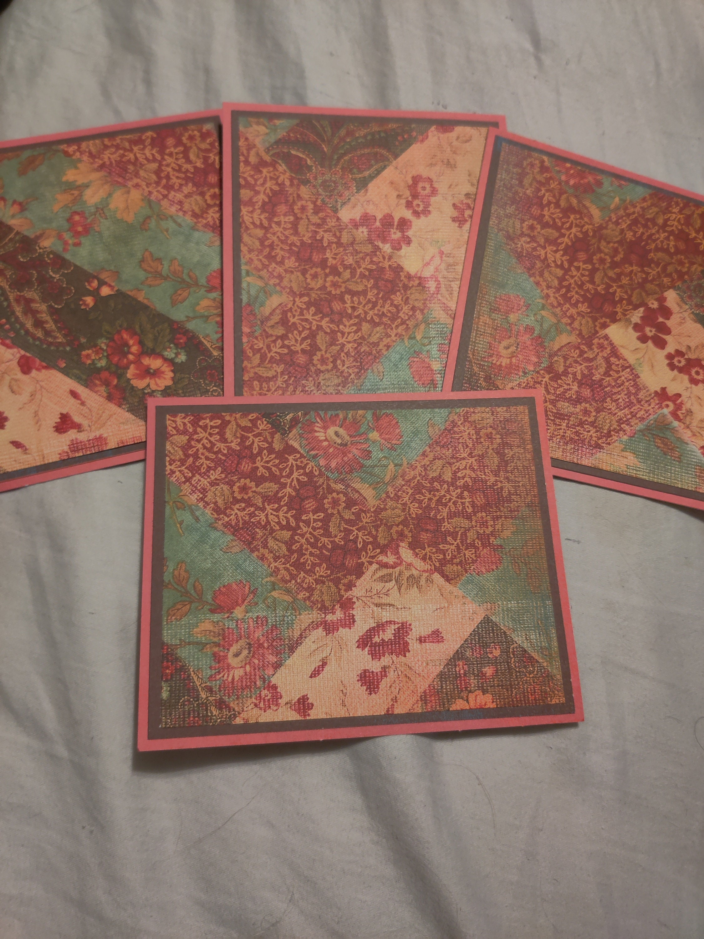 Free shipping Distressed barn Chevron Scrapbook mats Craft Supplies ...