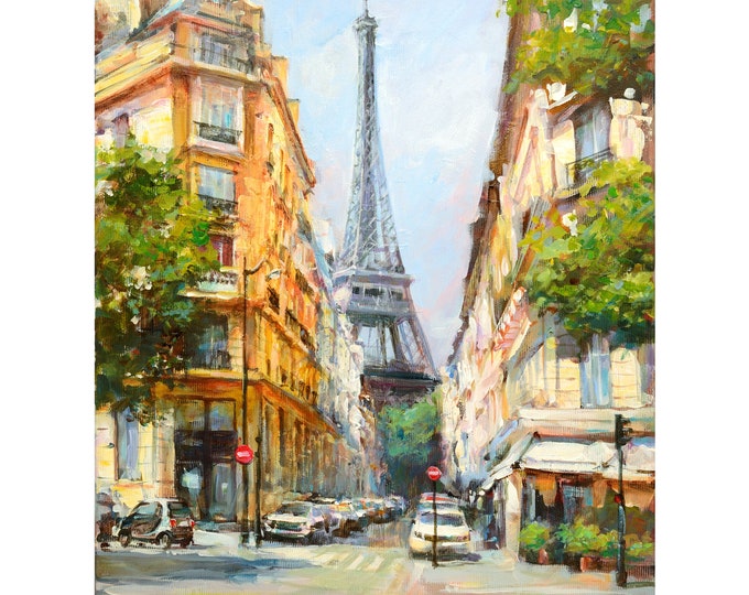 Paris Oil Painting, Eiffel Tower Painting, Impressionism Painting ...
