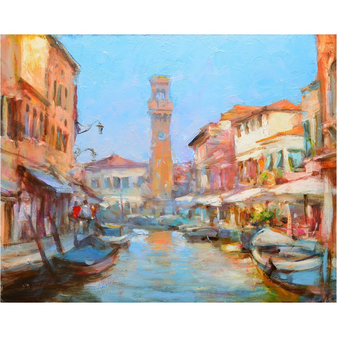 Murano Painting Oil Art Italy Art, Modern Art, Wall Decor Texture Art ...