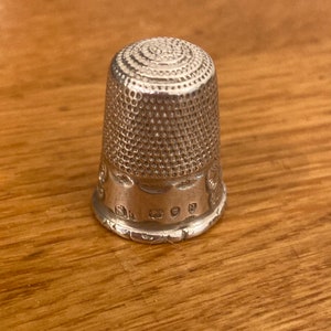 Silver Thimble - Etsy
