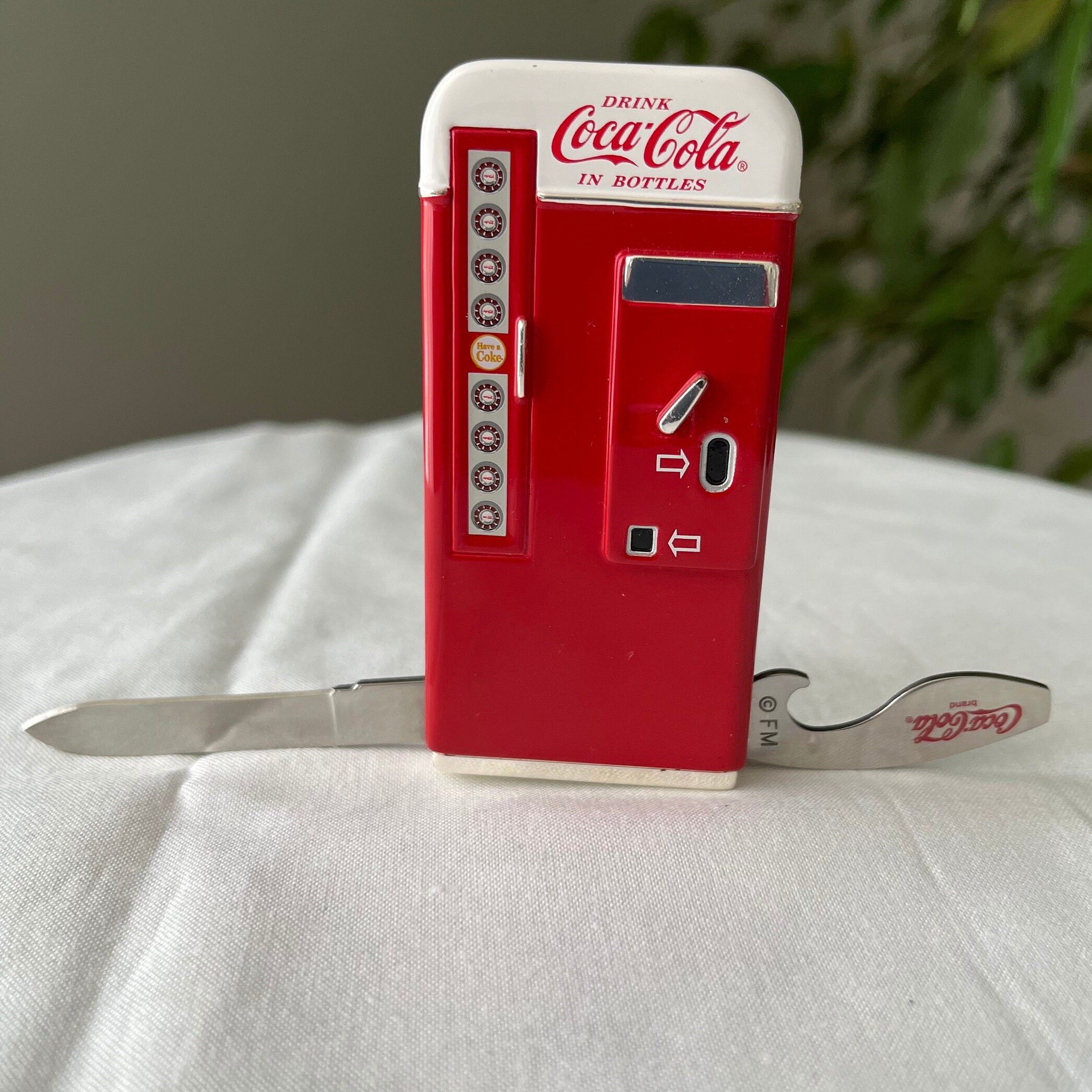 Vintage Franklin Mint Coca-cola Vending Machine Knife & Bottle Opener ...