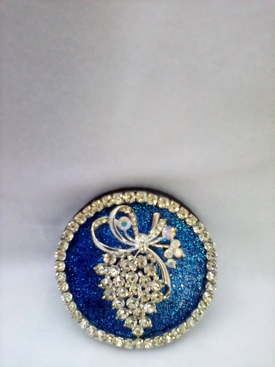 Jeweled Mirror Compact. Hand Held - Etsy