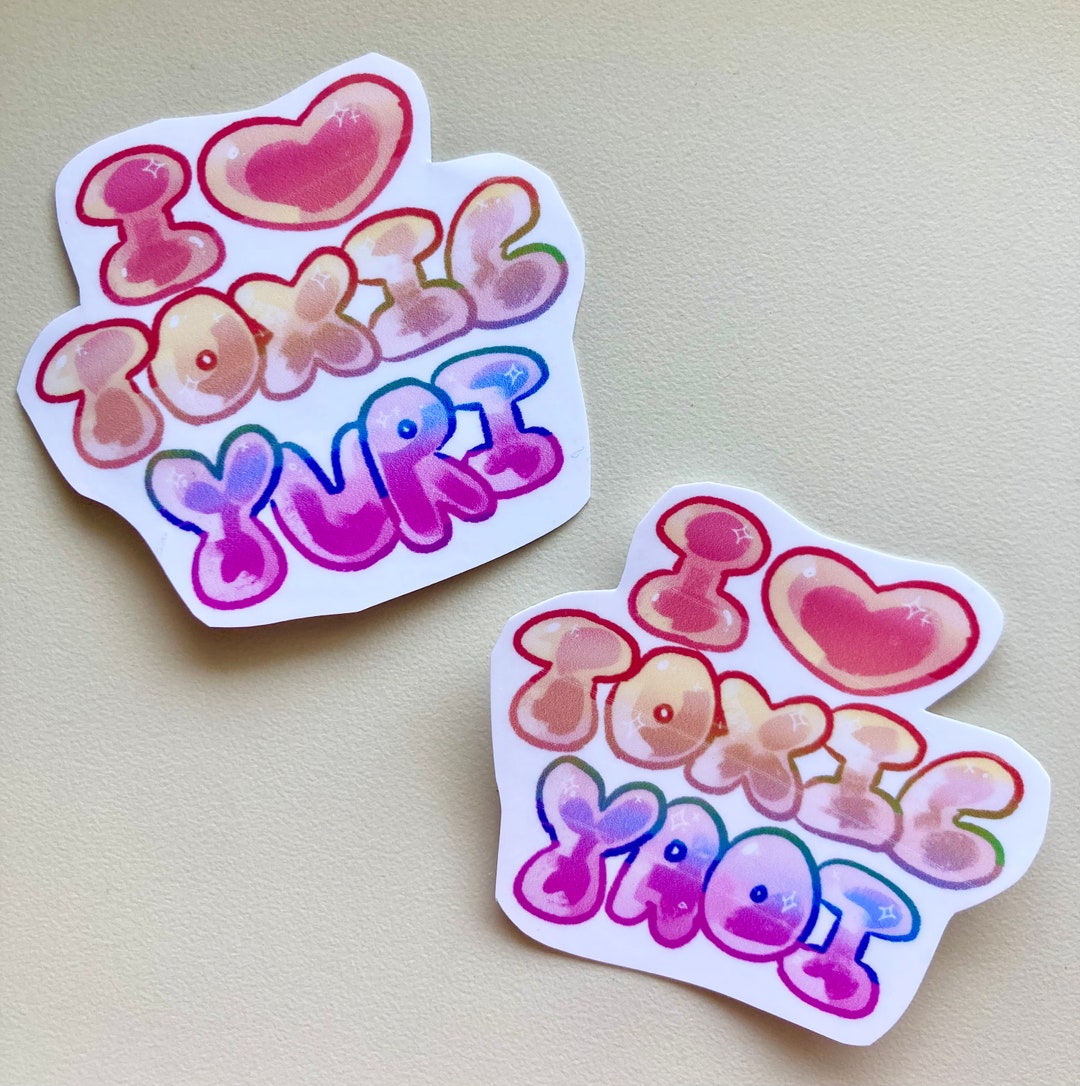Toxic Yaoi + Toxic Yuri Sticker - Etsy Australia