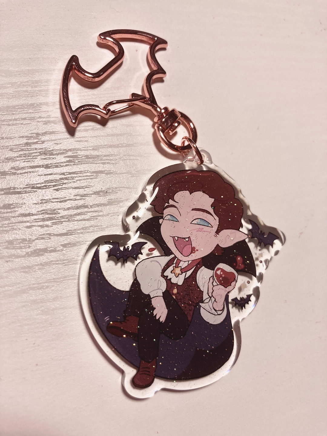 Cute Vampire Jerma Keychain - Etsy