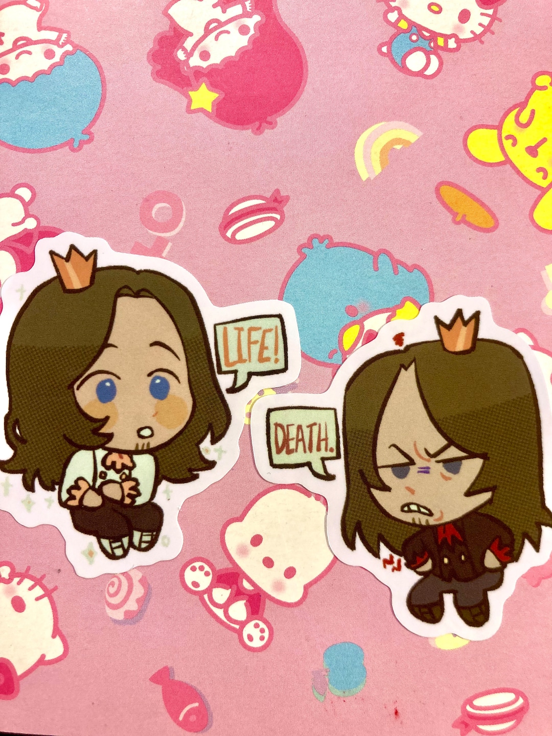 Cute Jerma Life and Death Princes Sticker Set - Etsy