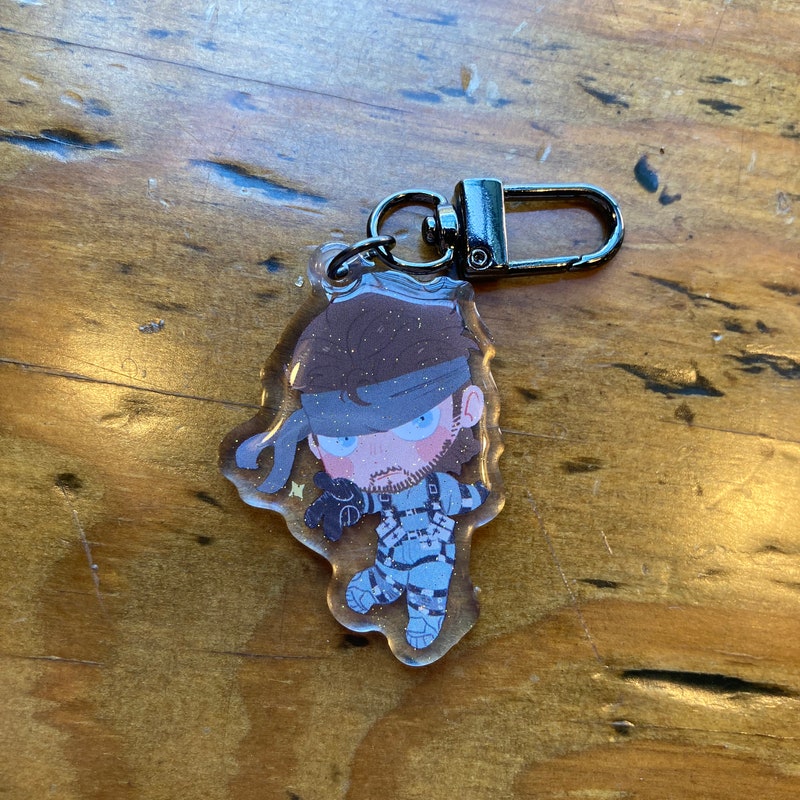 Metal Gear Keychain - Etsy