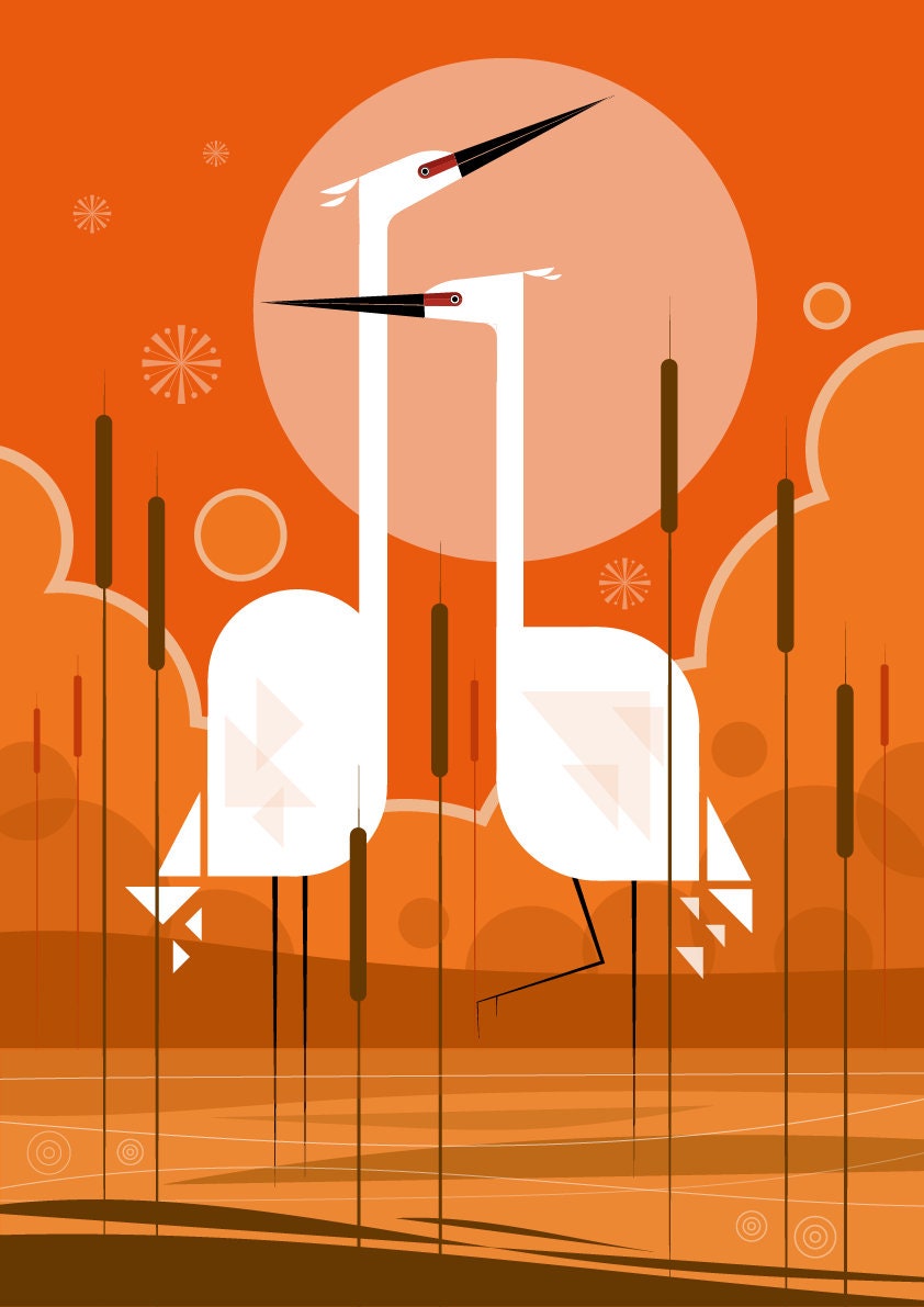 Bold, Colourful Retro inspired art prints — Mr Watson Design