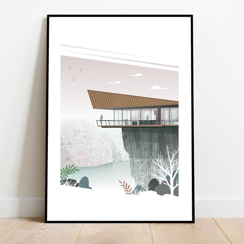 Stahl House Mid Century Modern Architecture Print Pierre - Etsy
