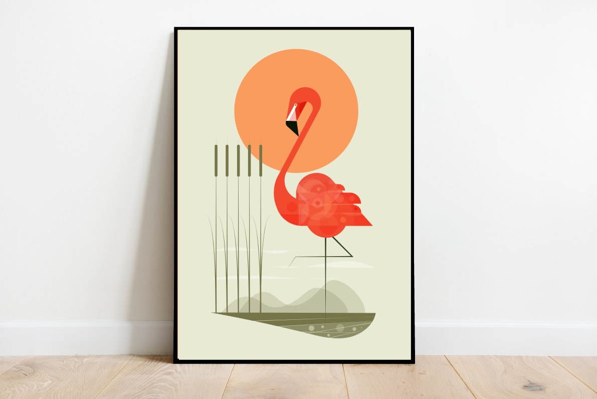 Bold, Colourful Retro inspired art prints — Mr Watson Design