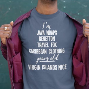 Virgin Islands Tshirt - St.croix, Thomas, John - Java Wraps Benetton ...