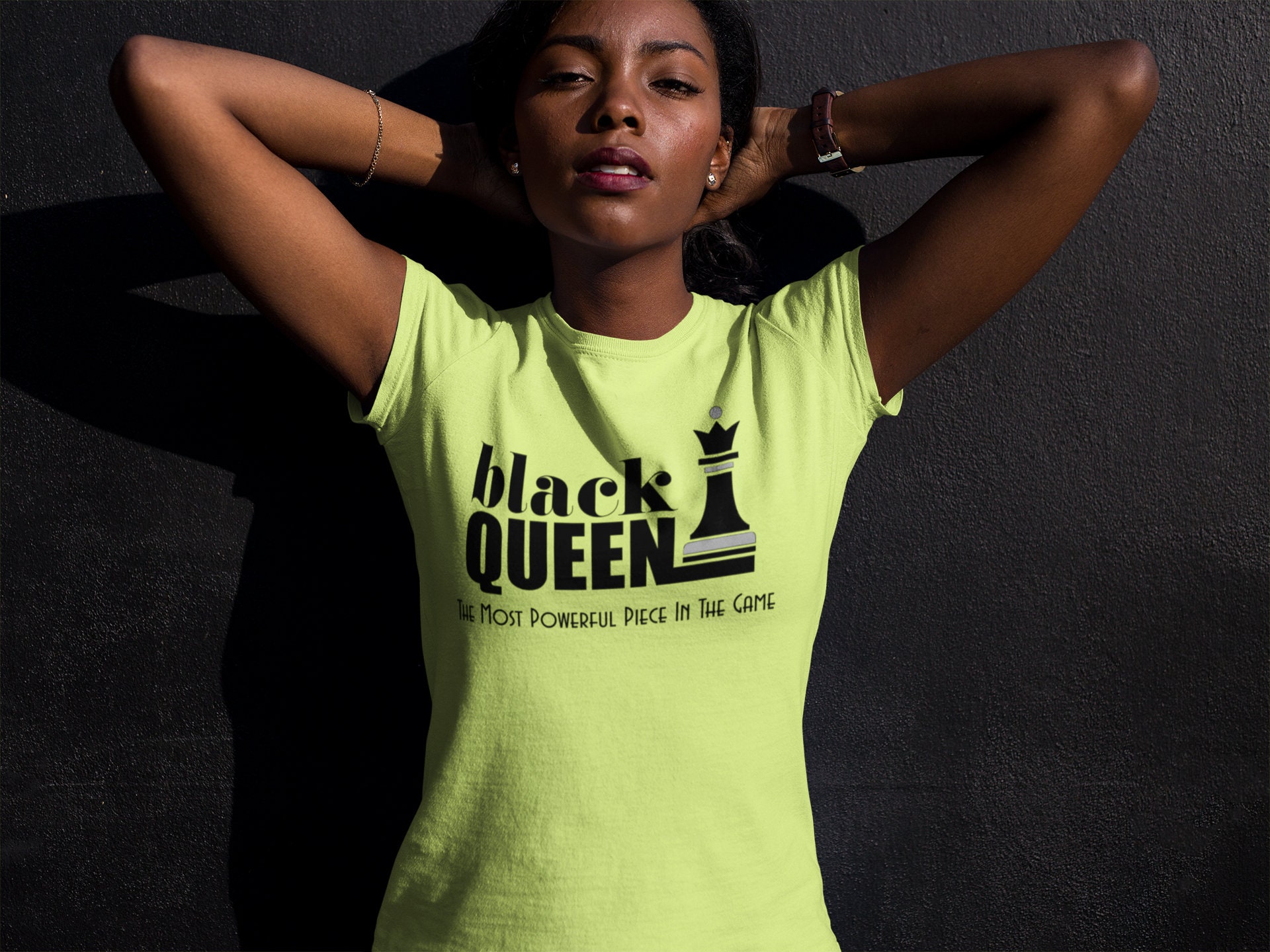 Black Queen Tshirt - the Most Powerful Piece in the Game - Black Girl ...