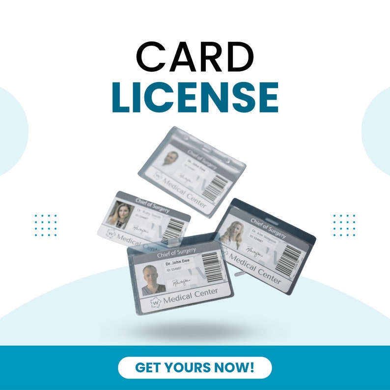 License ID and Certification Printing Service - Etsy